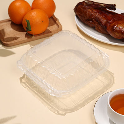 Reusable Plastic Food Packaging Box, PP Hinged Lid Clamshell Container ...
